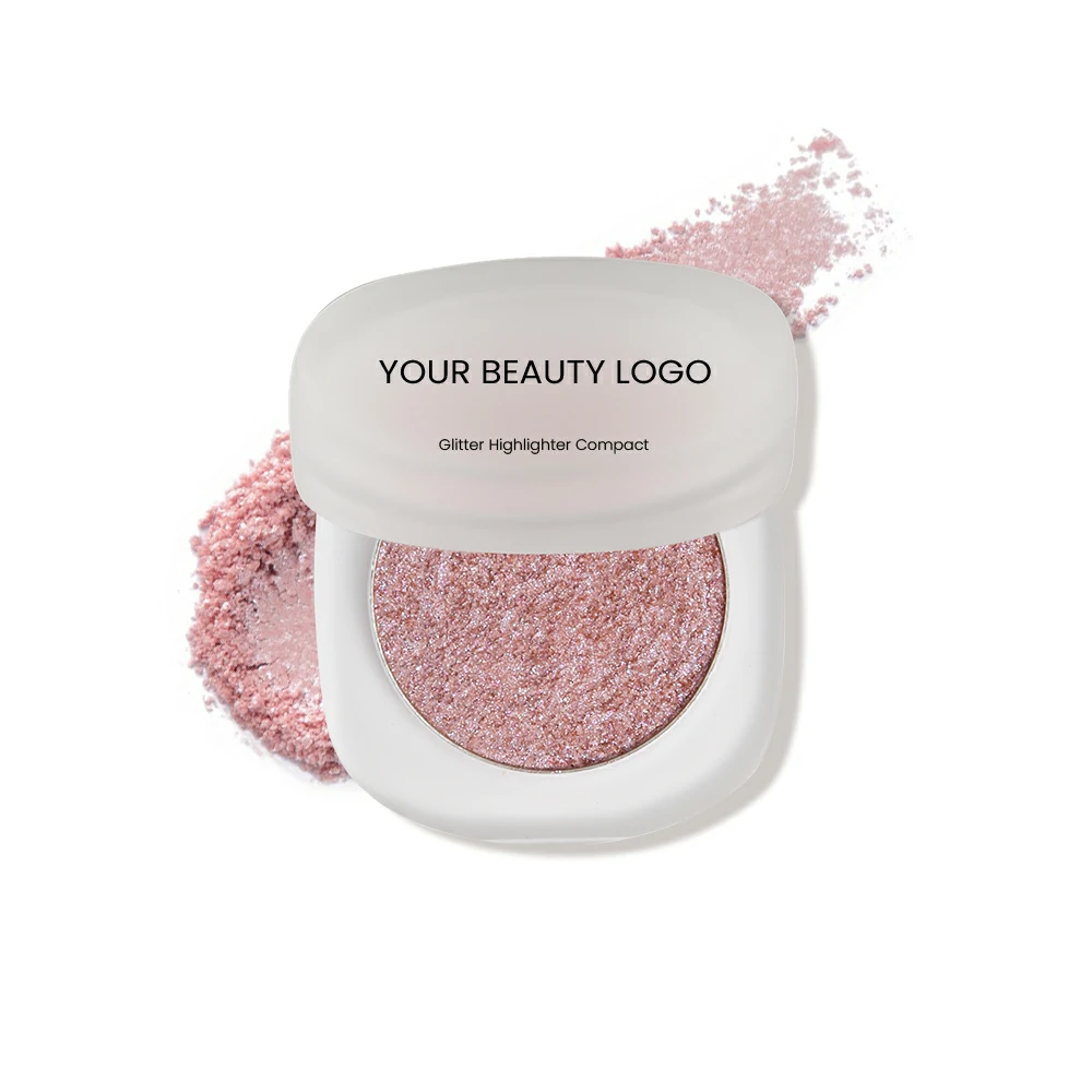 Private Label Cosmetics - Glitter Highlighter Compact